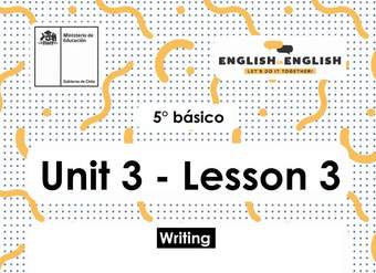 Actividades: Inglés 5° Básico Unidad 3 - Lesson 3 - Aprendo en Línea ...