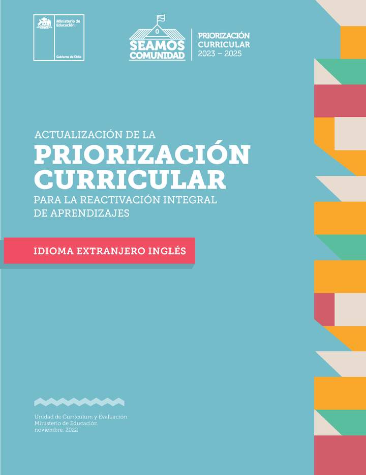 Actualización de la Priorización Curricular: Inglés | Currículum Nacional